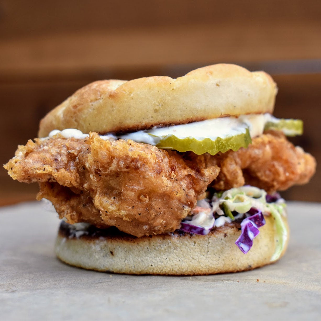 Gluten-Free* Chicken Sandwich with Slaw | Chubbs Chicken Sandwiches
